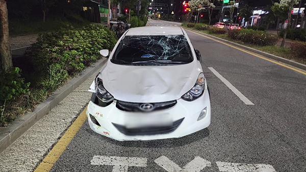 세종서 교통사고로 차량 전복‥가해차량 추적중