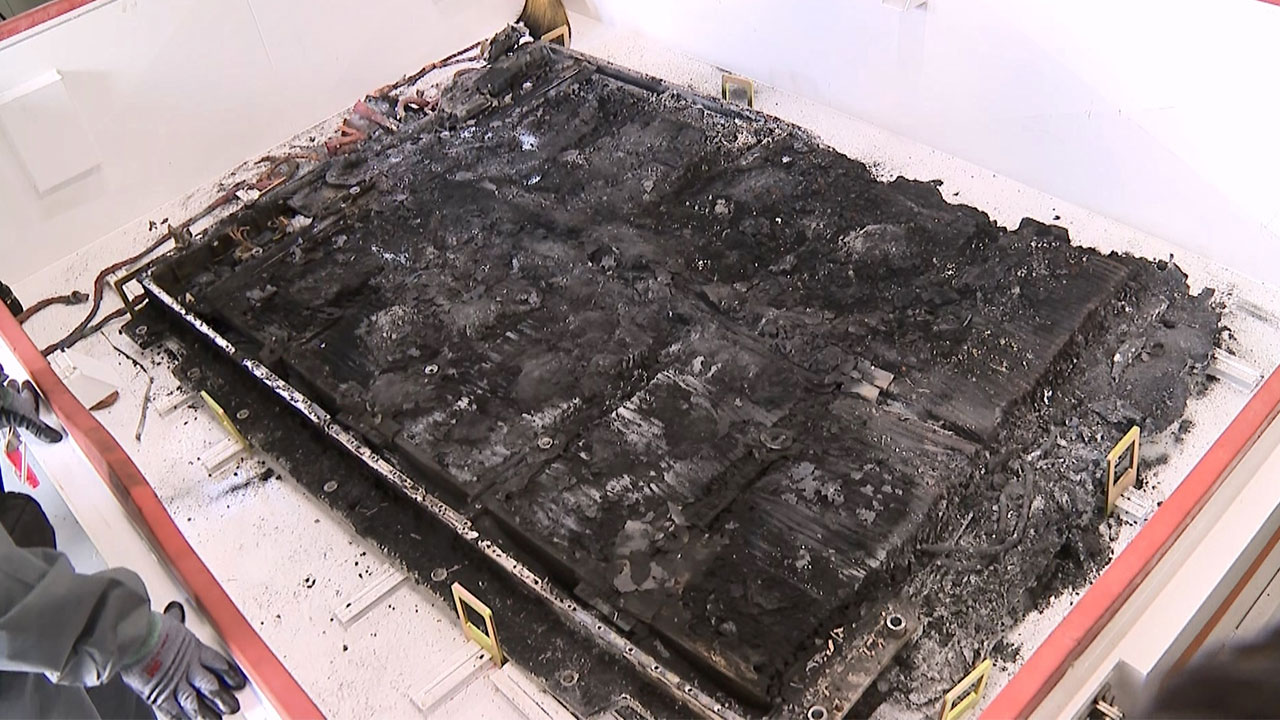 인천 전기차 화재 3차 합동감식‥배터리 모듈 집중 조사