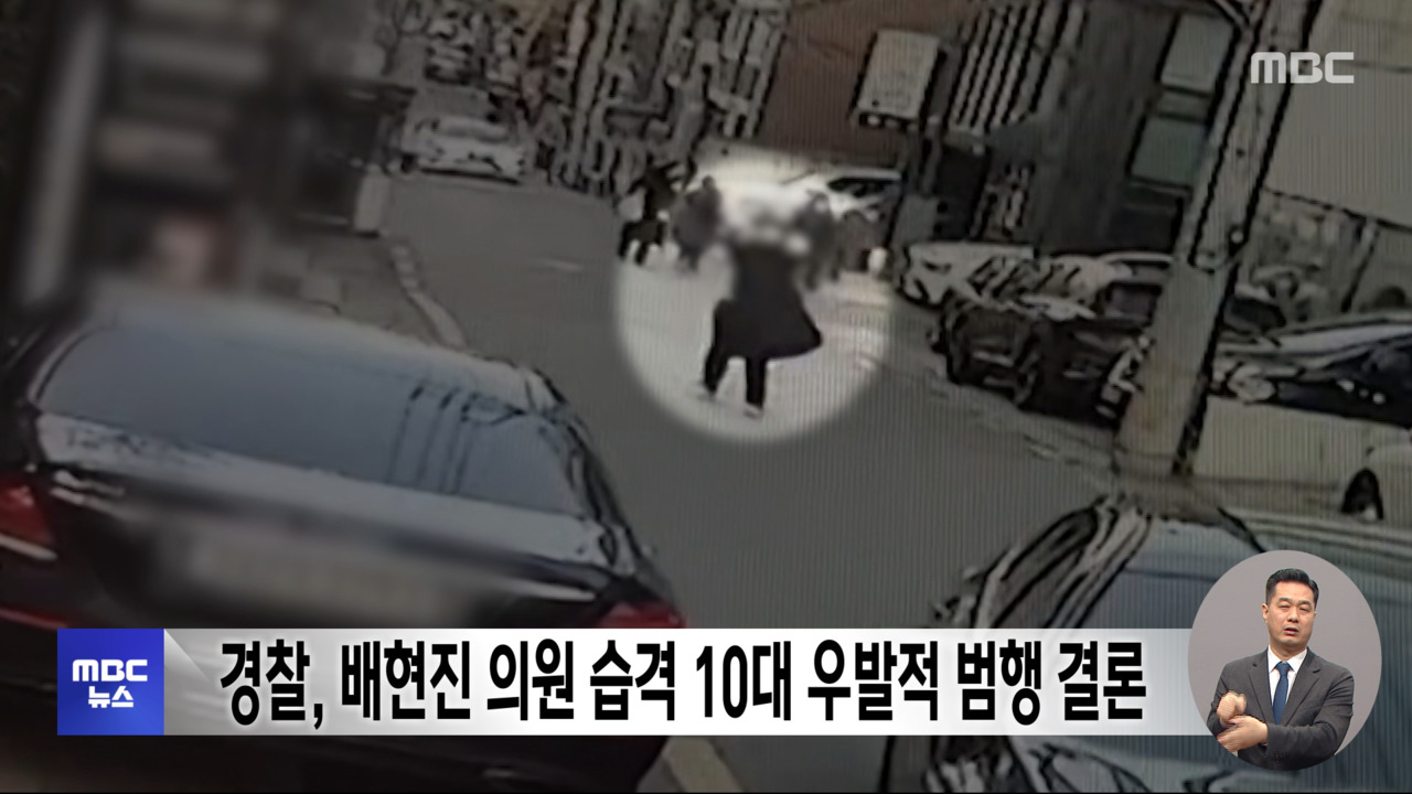 경찰 배현진 의원 습격 10대 우발적 범행 결론