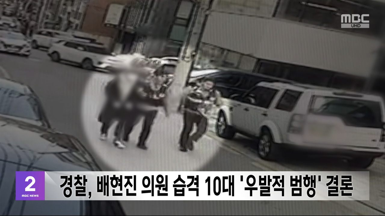 경찰 배현진 의원 습격 10대 우발적 범행 결론