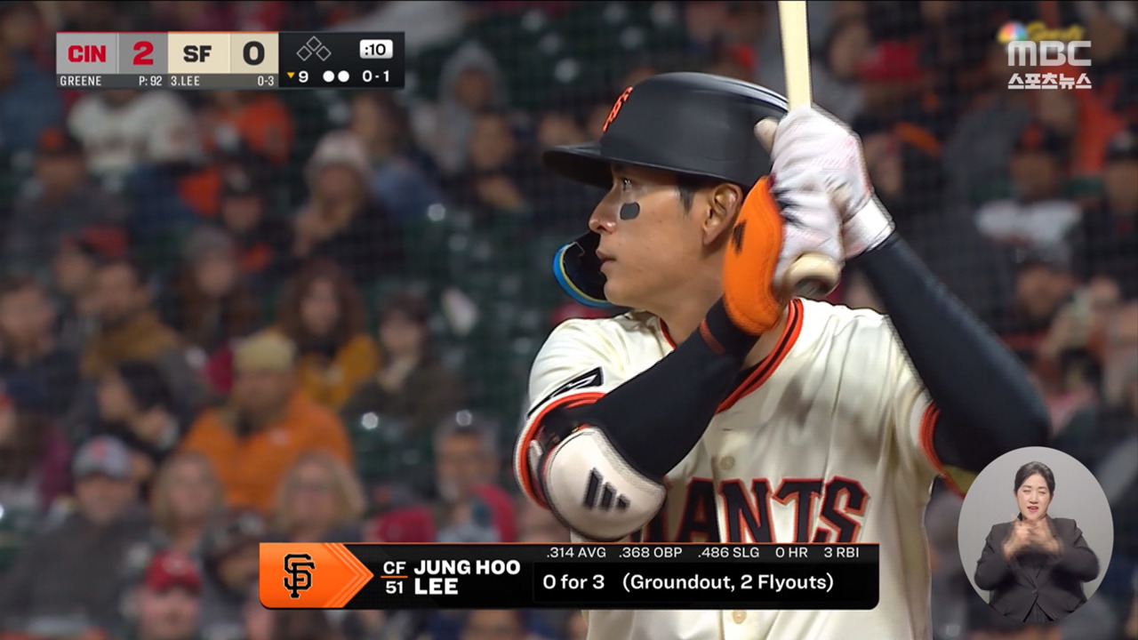 '환상적인 수비' 이정후‥160km/h 공략해 8경기 연속 안타